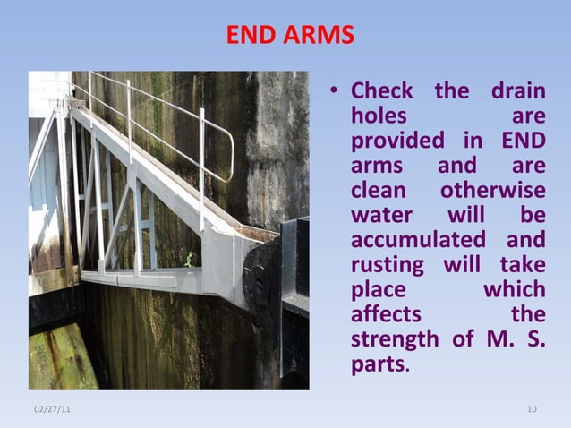 inspection of gates of Dam | PPT