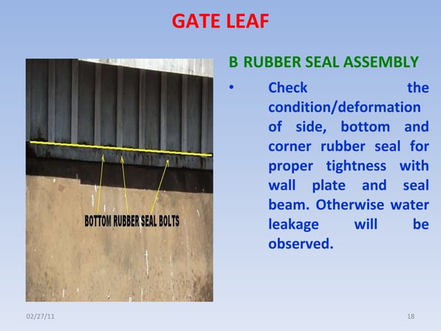inspection of gates of Dam | PPT