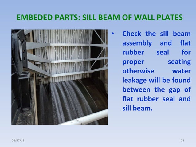 inspection of gates of Dam | PPT