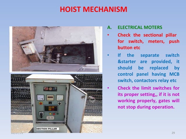inspection of gates of Dam | PPT