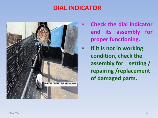 inspection of gates of Dam | PPT