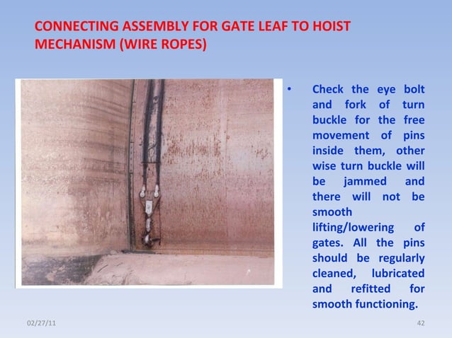 inspection of gates of Dam | PPT
