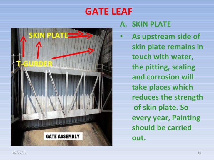 inspection of gates of Dam