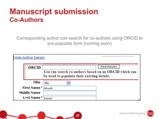 5. integration orcid outreach_20121016 | PDF | Technology & Computing