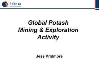 Potash – Where are miners looking? | PDF | Commodities | Economy