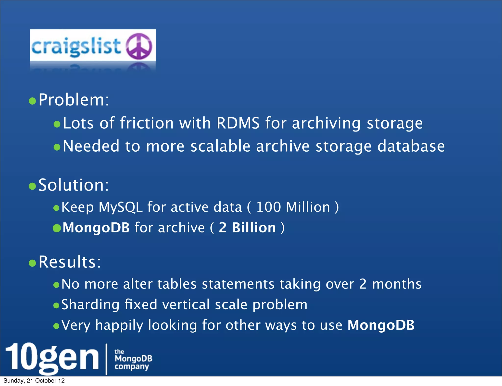A Morning with MongoDB Barcelona: Use Cases and Roadmap | PPT
