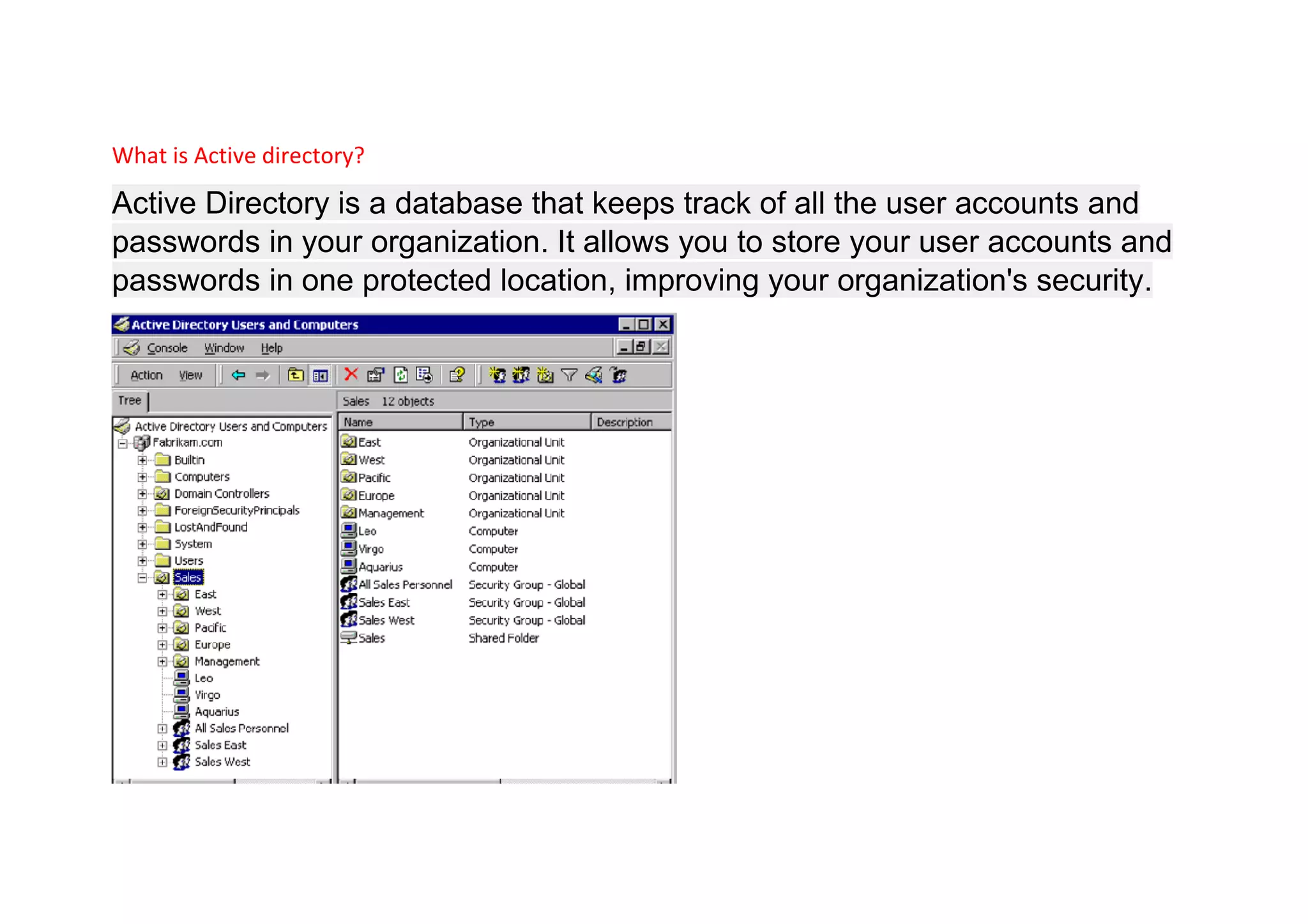 MCSA 70-410 5 introduction to active directory and basic installation | PDF
