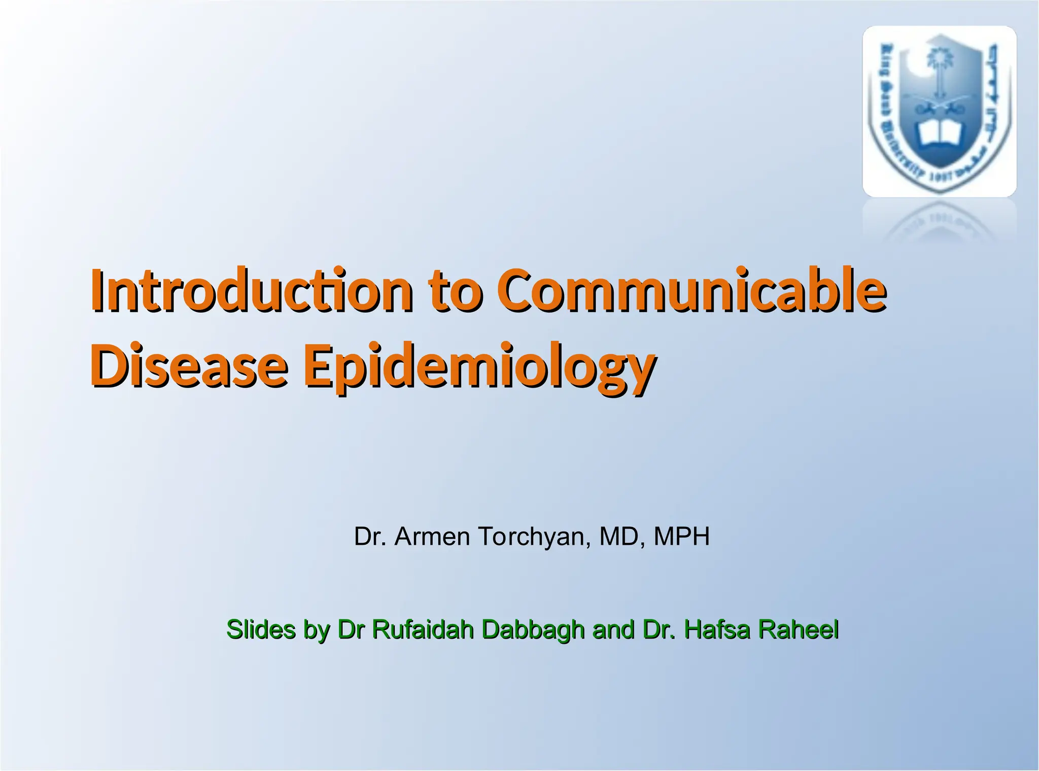 5- Introduction to Communicable Disease (1).ppt