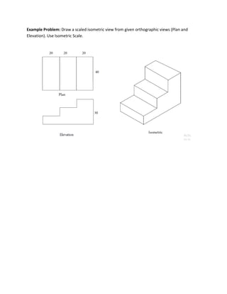 Isometric Drawing Examples Problems