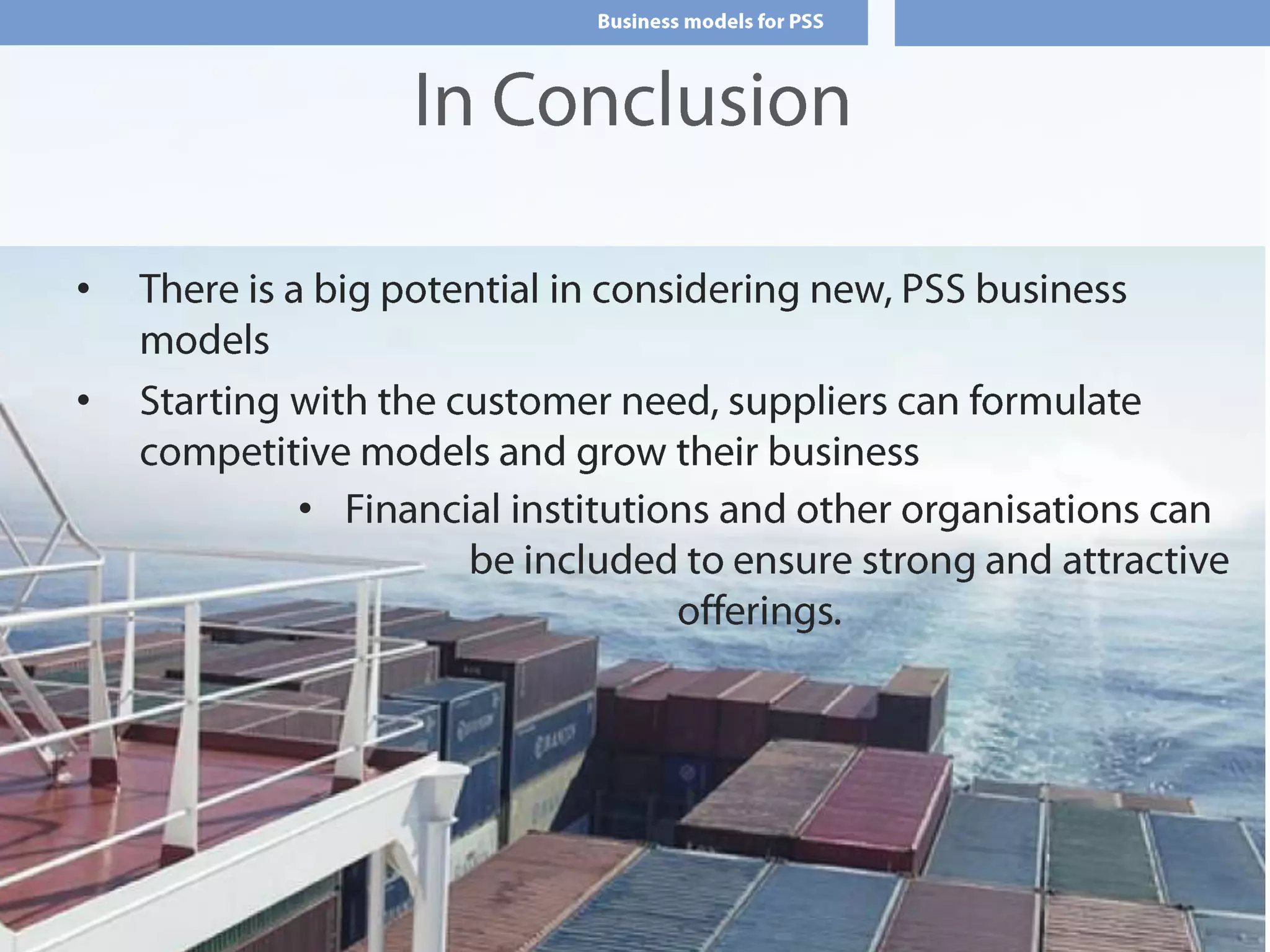 Business models for PSS in the maritime branch - Jakob Andersen ...