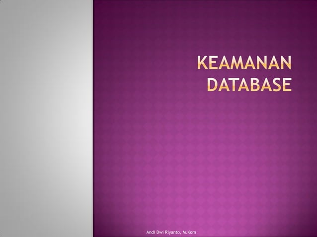 5 keamanan-database | PPT