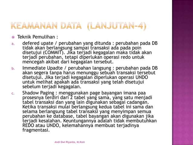5 keamanan-database | PPT