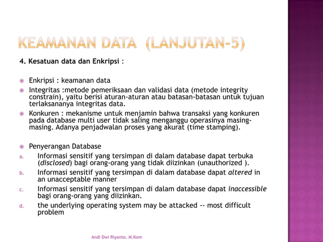 5 keamanan-database | PPT