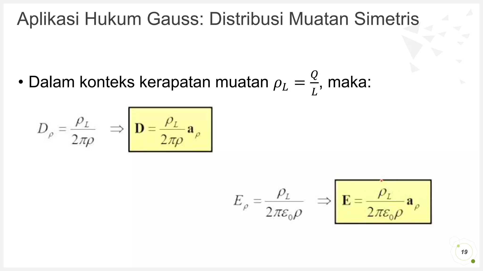 5 - Kerapatan Fluks Listrik dan Hk Gauss.pptx