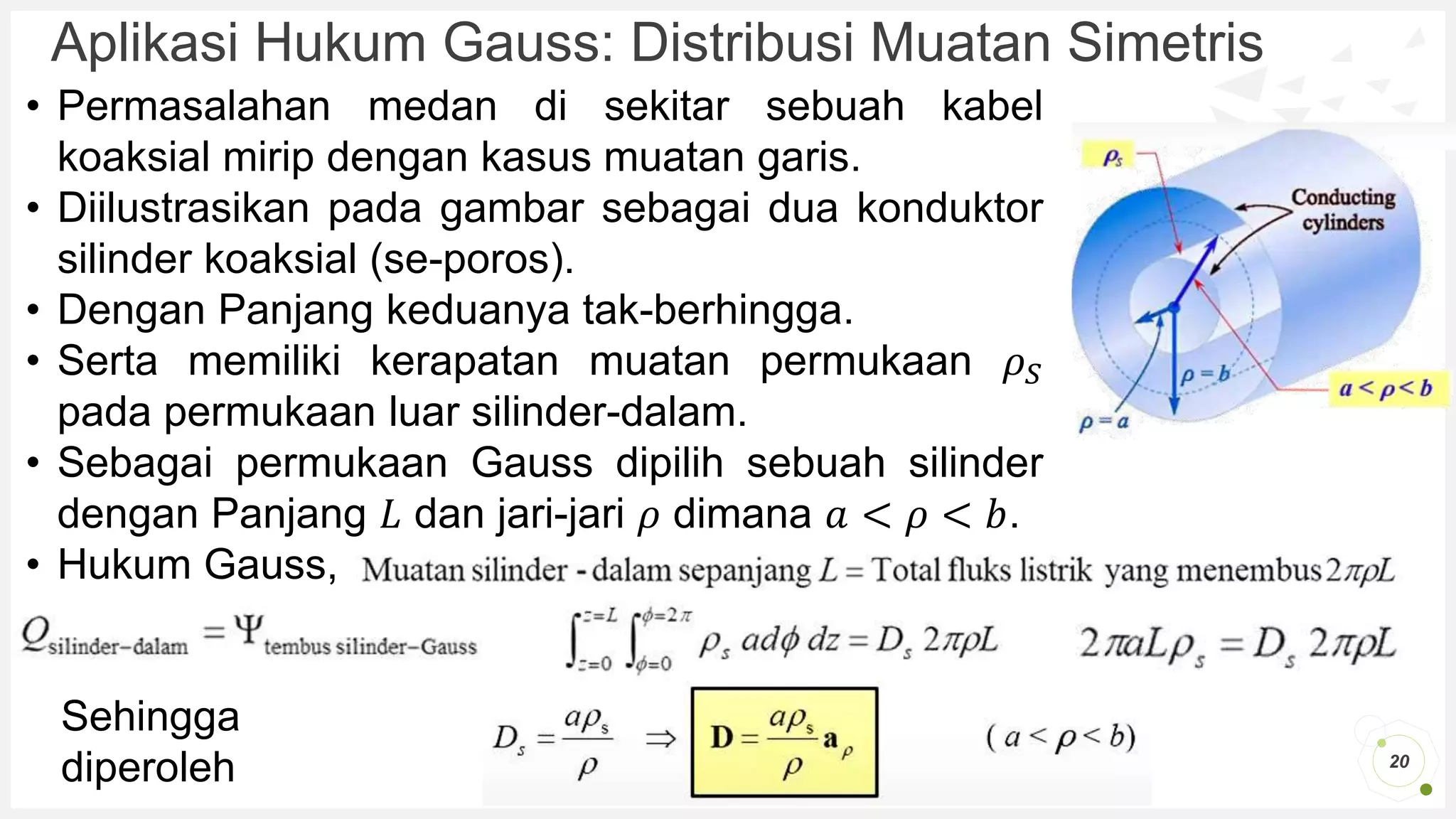 5 - Kerapatan Fluks Listrik dan Hk Gauss.pptx