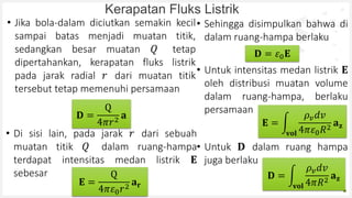 5 - Kerapatan Fluks Listrik dan Hk Gauss.pptx