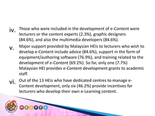 e-content development by Mohamed Amin Embi | PPT