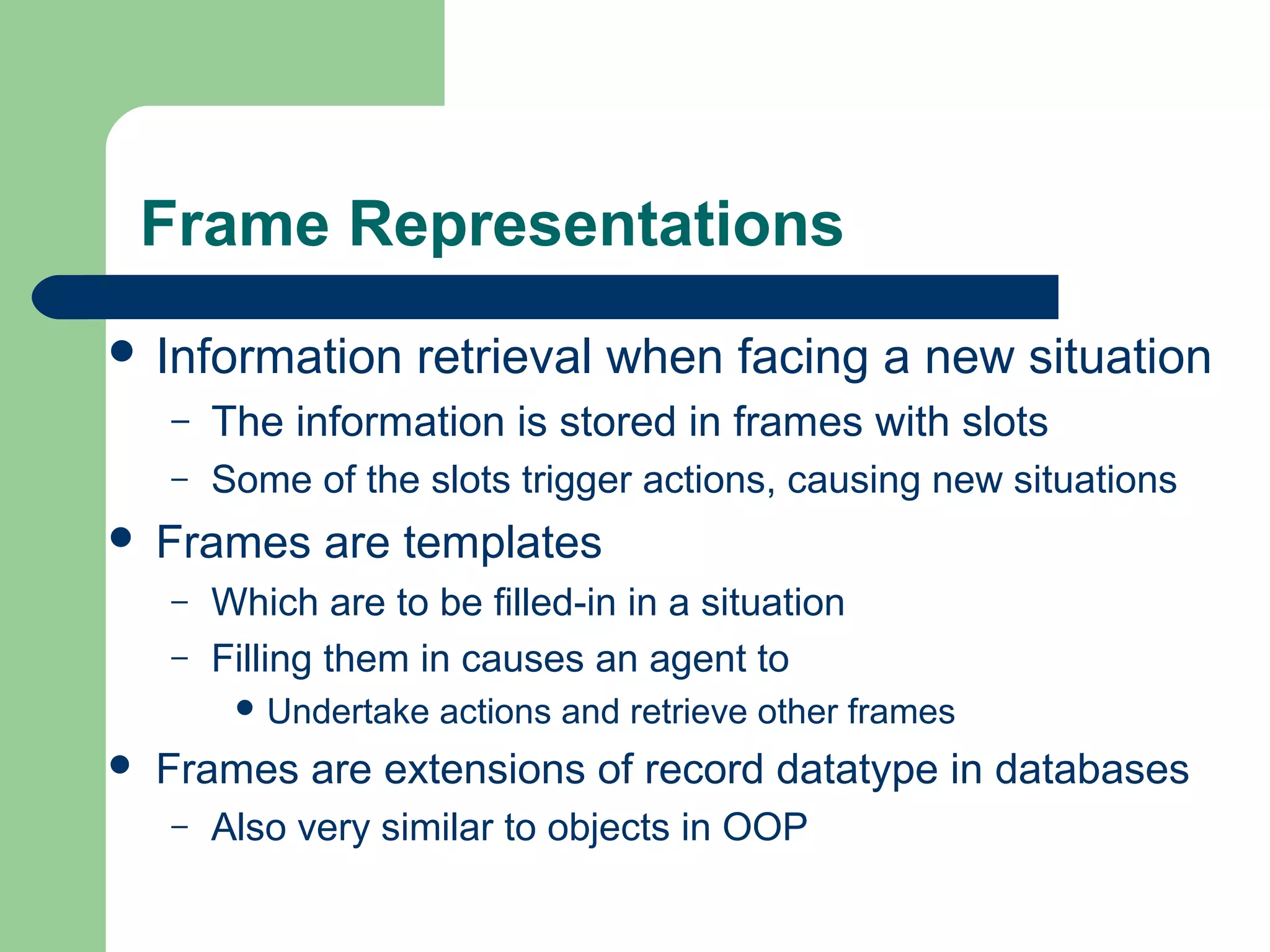 Knowledge Representation in Artificial intelligence | PPT