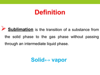 Technices for purification lab-Sublimation.pptx