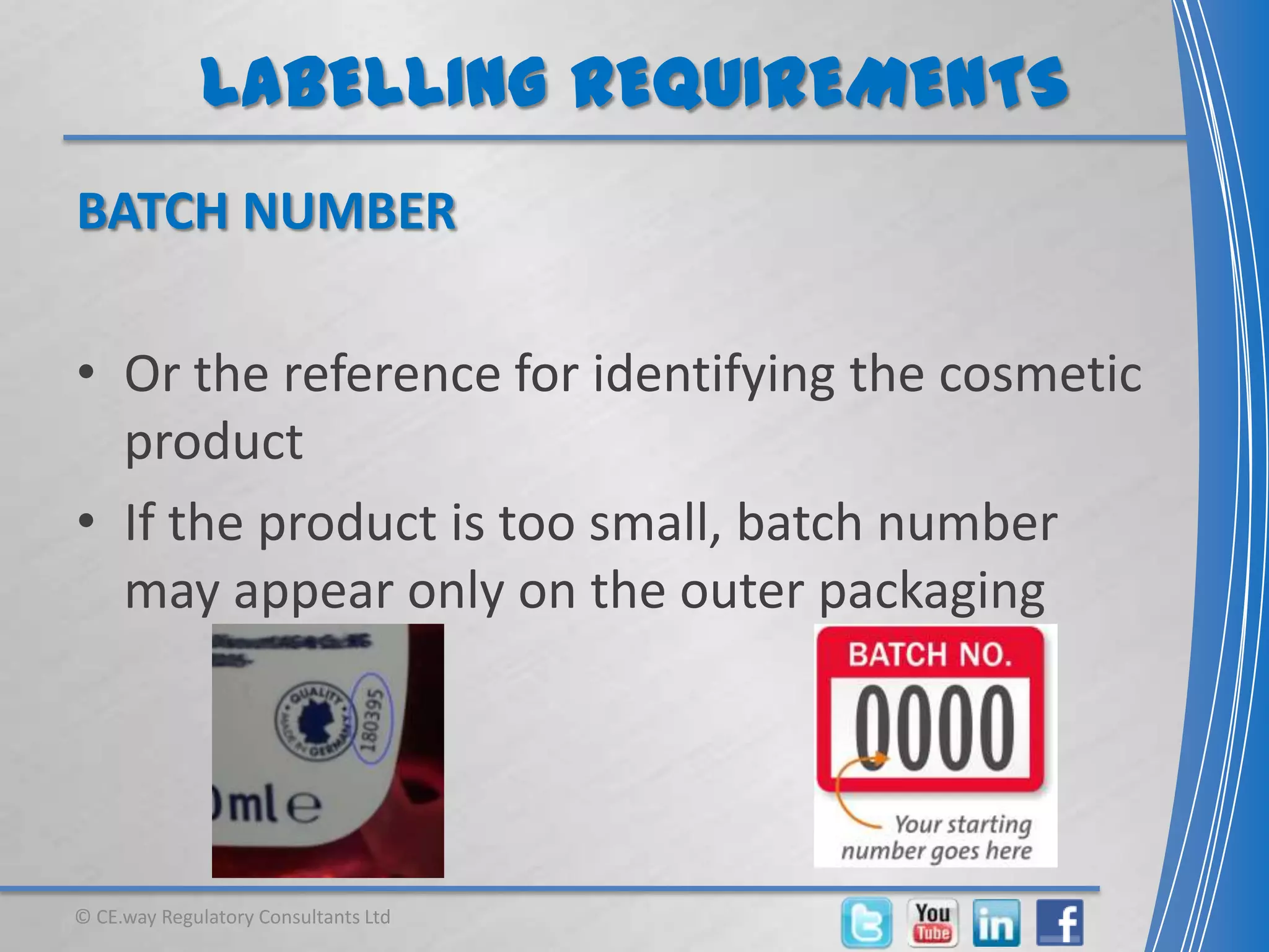 Cosmetics labeling requirements EU | PPTX