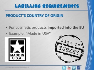 Cosmetics labeling requirements EU | PPTX