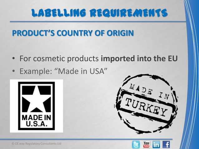 Cosmetics labeling requirements EU | PPTX | Skin and Dermatology ...