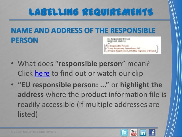 Cosmetics Labeling Requirements Eu
