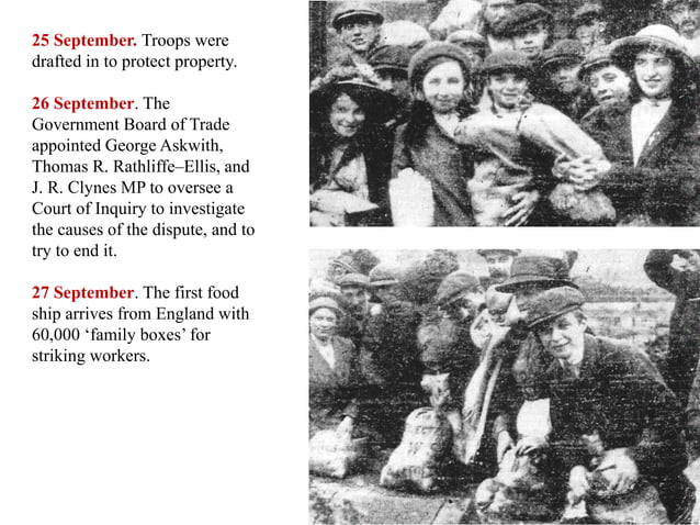 Irish Labour Movement 1889-1924: Lecture Five - 1913 Lockout | PPTX ...