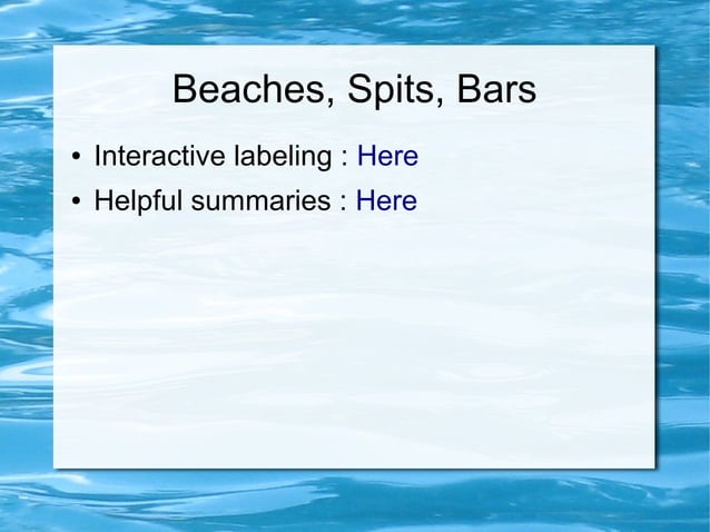 5. landforms created by coastal deposition | ODP | Geology | Science