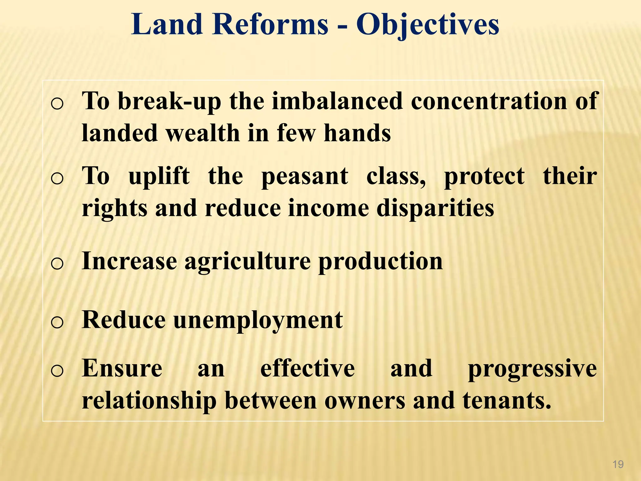 history of land reforms in pakistan.ppt. | PPT