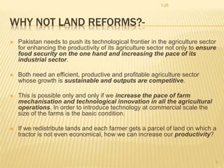 history of land reforms in pakistan.ppt. | PPT
