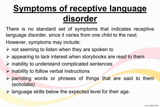 Language disorders | PPT