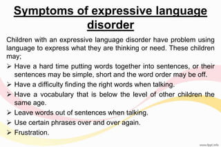 Language disorders | PPT