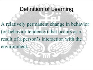 Learning& behavior-modification | PPT