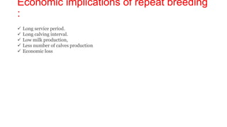 REPEAT BREEDING | PPTX