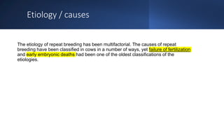 REPEAT BREEDING | PPTX