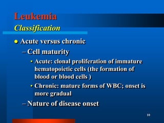 5-lecture leukemia presentation immunology | PPT