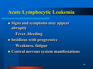5-lecture leukemia presentation immunology | PPT
