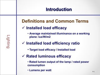 Lighting Efficiency Measures | PDF