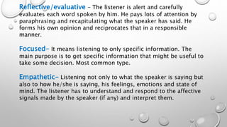 listening | PPT