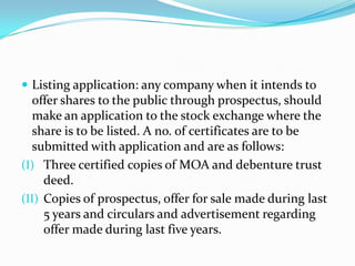 5. listing of securities | PPTX