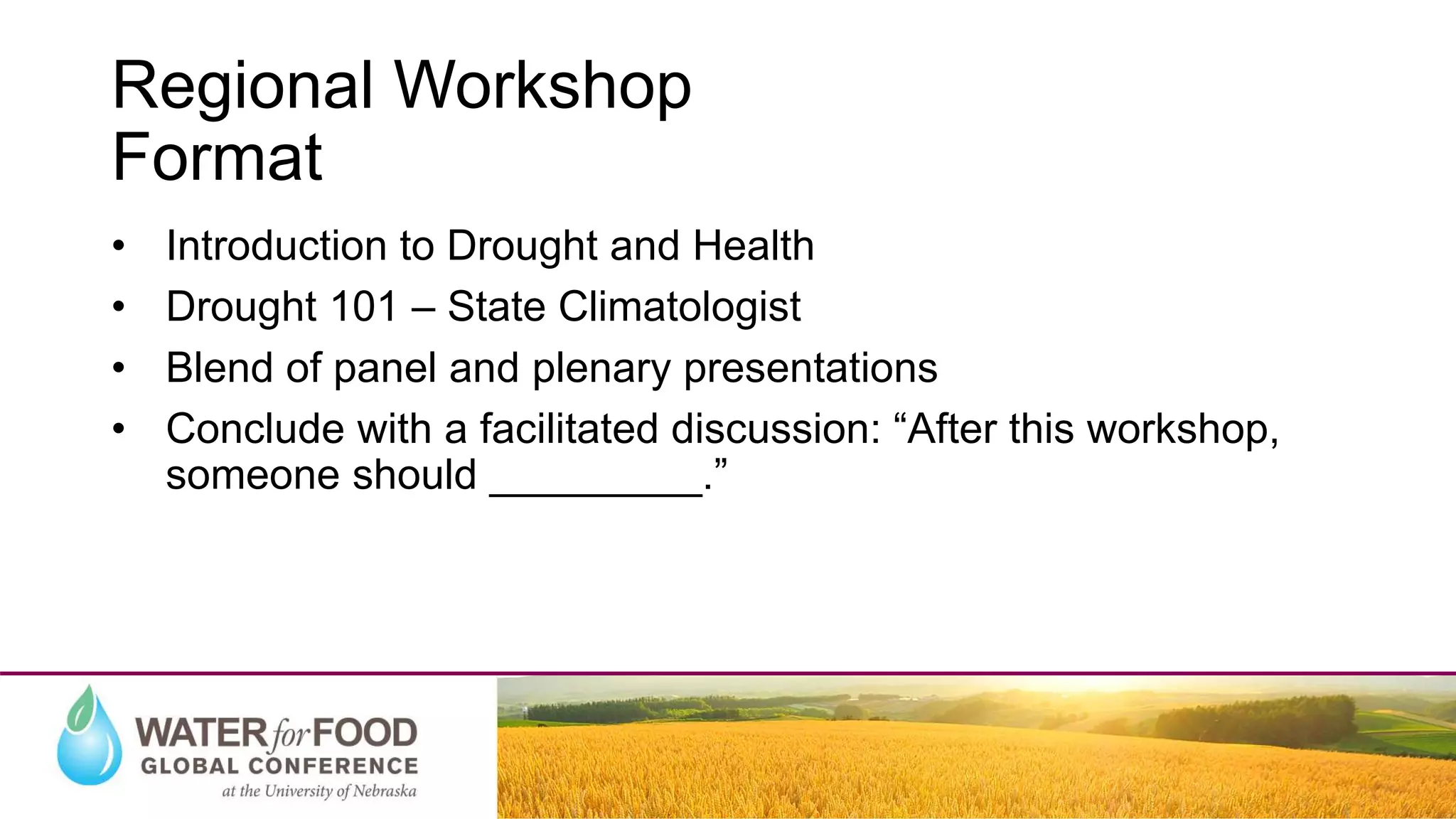 Drought and Health: Engaging Public Health and Other Stakeholders ...