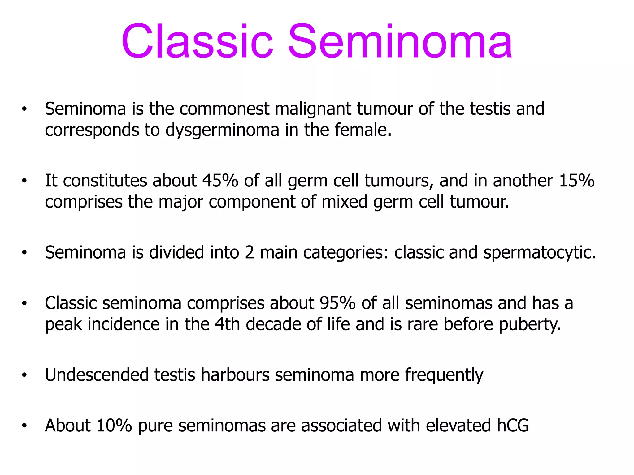 MALE GENITAL SYSTEM - TESTICULAR TUMOURS | PPTX