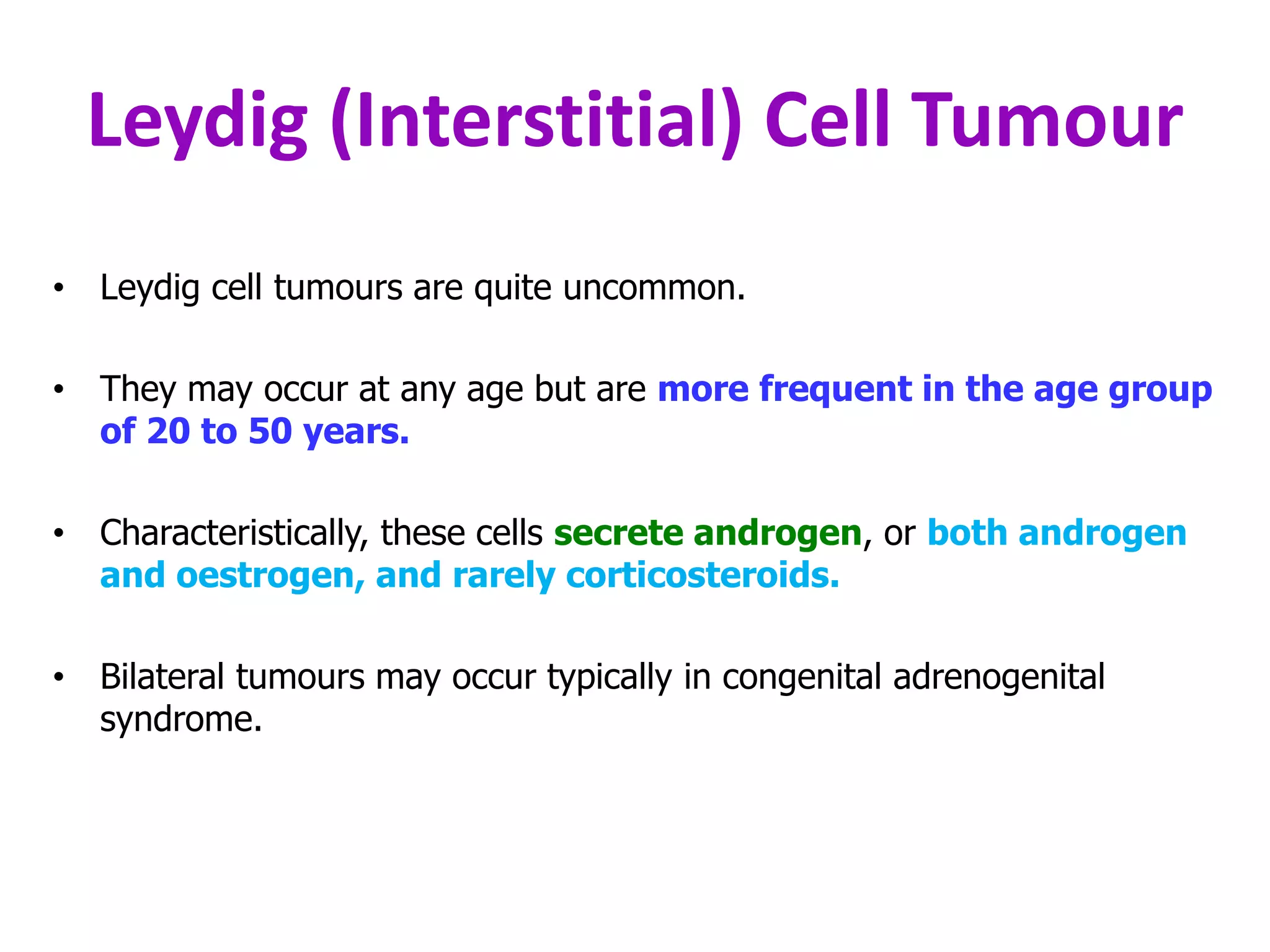 MALE GENITAL SYSTEM - TESTICULAR TUMOURS | PPTX