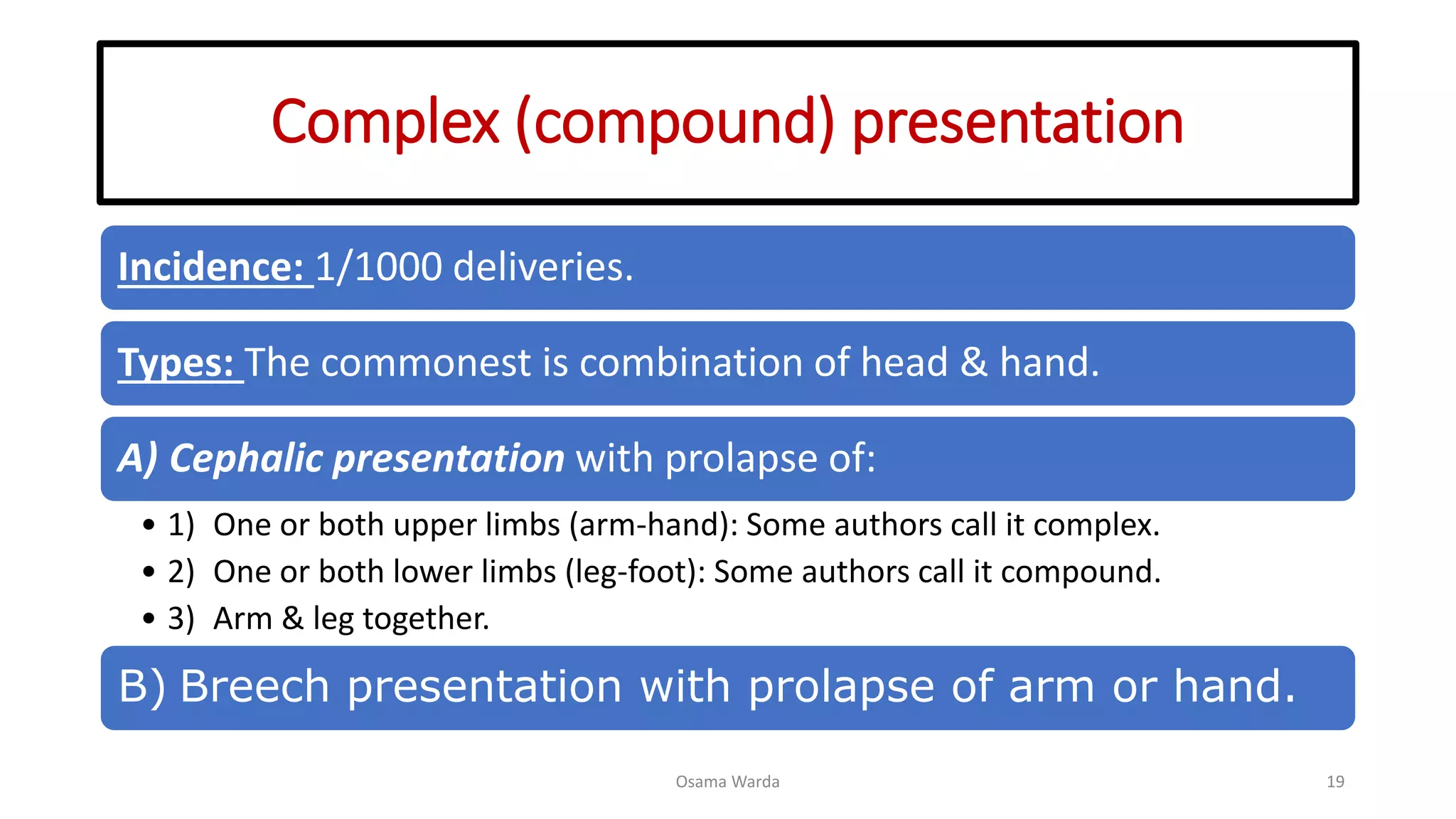 5 malpresentations.warda (5) SHOULDER COMPLEX CORD | PPT