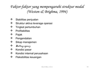 5. manajemen struktur modal | PPT