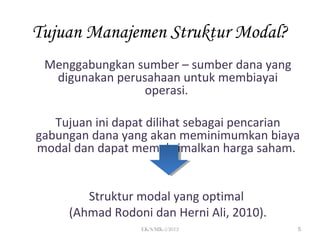 5. manajemen struktur modal | PPT