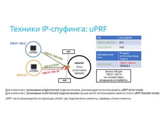 Module 5: Anti-Spoofing : Preventing traffic with spoofed source IP ...