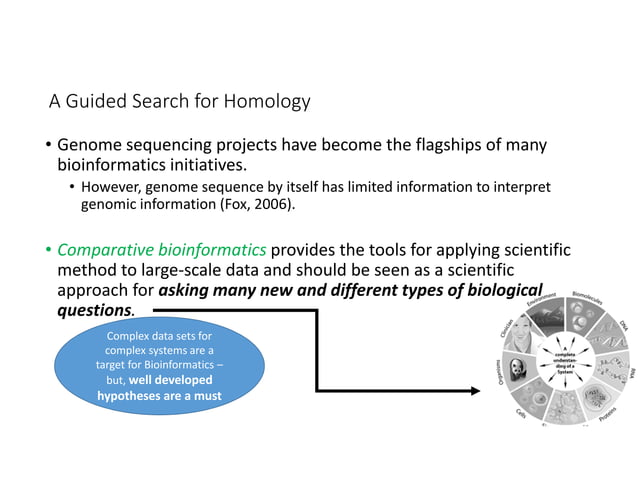 Bioinformatics: Building the cornerstones of Sequence Homology and its ...