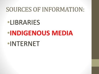 Source Of Information